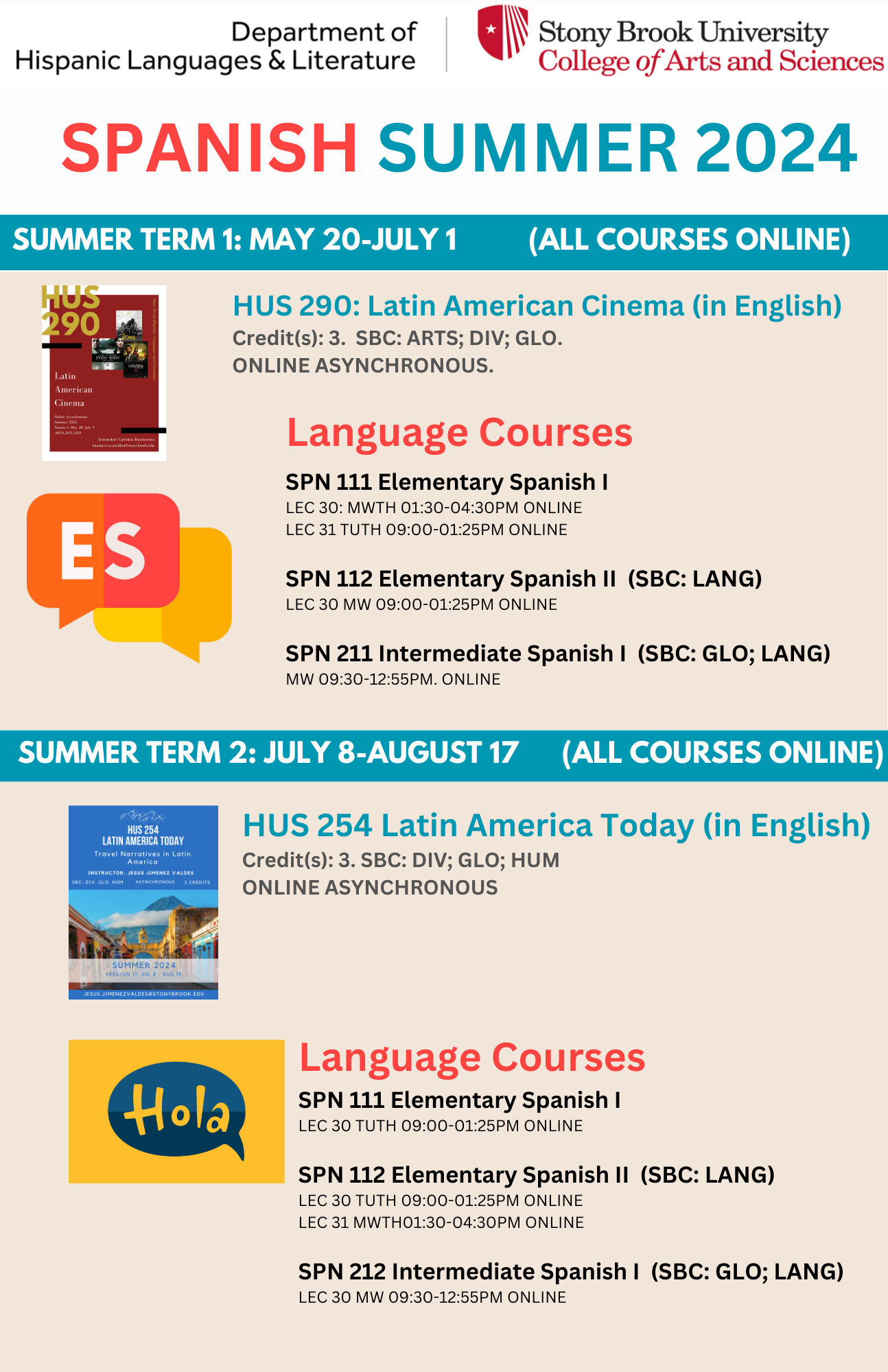 Hispanic Languages & Literature | Stony Brook University